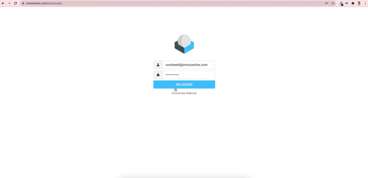 Inloggen in Roundcube