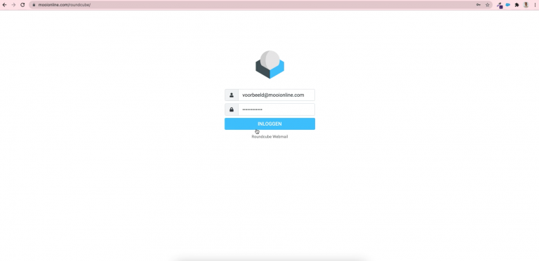 Inloggen in Roundcube